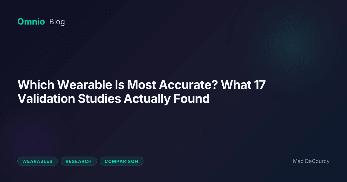 Which Wearable Is Most Accurate? What 17 Validation Studies Actually ...